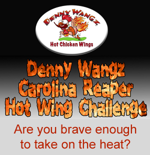 DENNY WANGZ CAROLINA REAPER HOT WING CHALLENGE PHOTO GALLERY